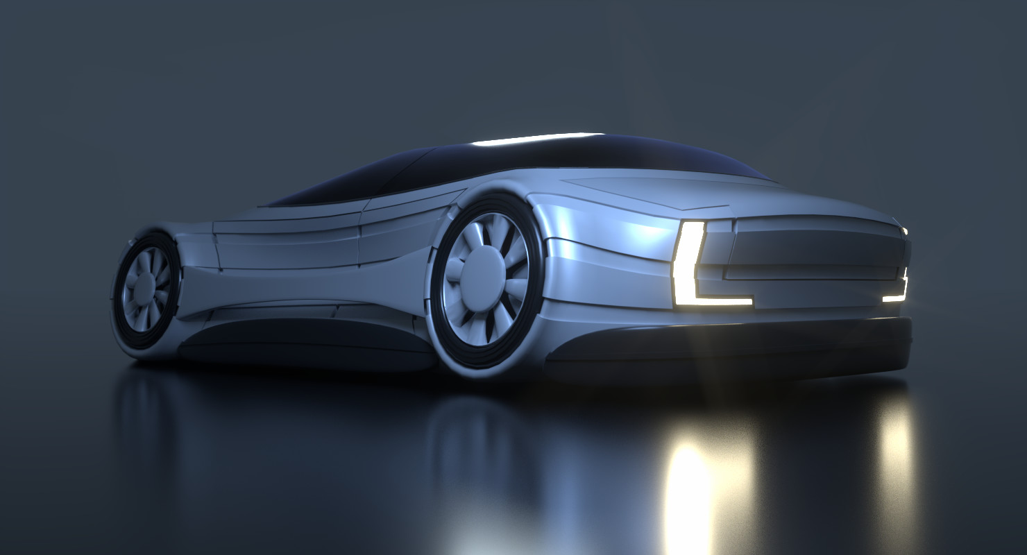 ArtStation - Futuristic Car 21 3D Model | Resources