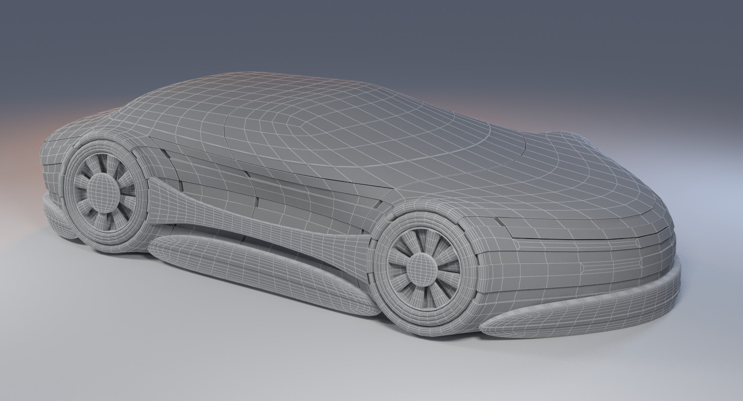 ArtStation - Futuristic Car 21 3D Model | Resources