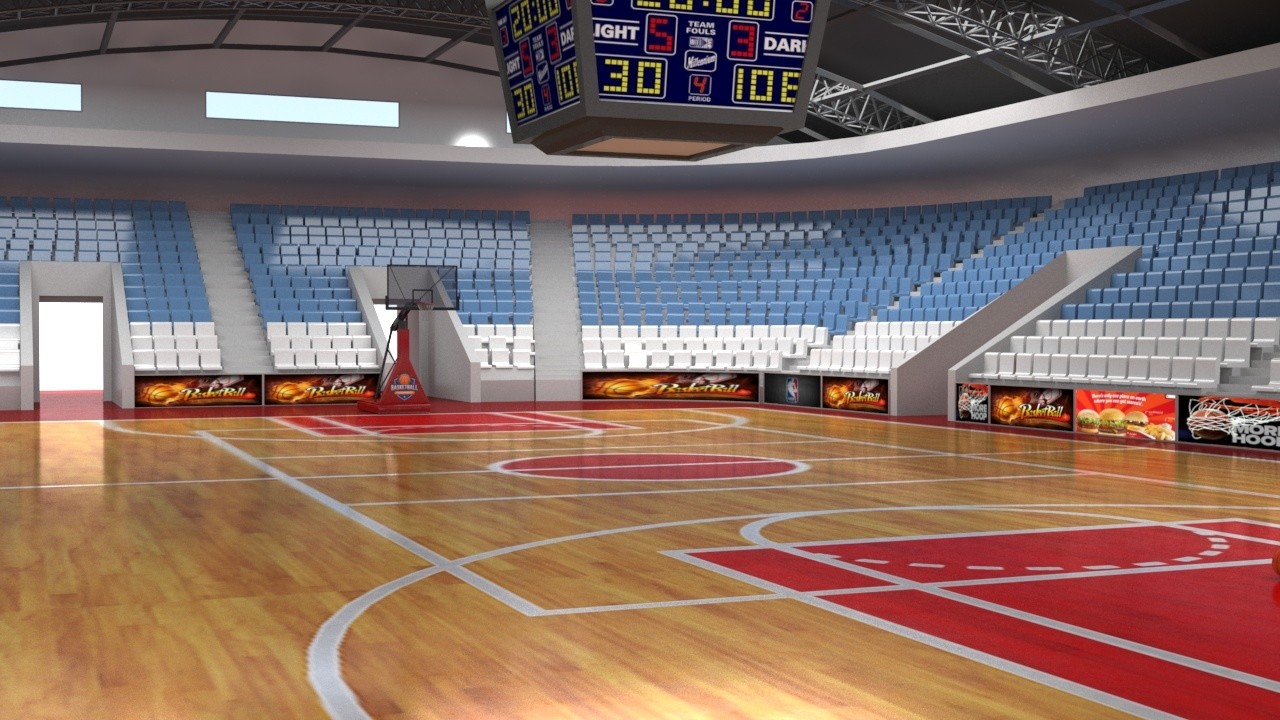 ArtStation - Basketball Arena 3D Model | Resources
