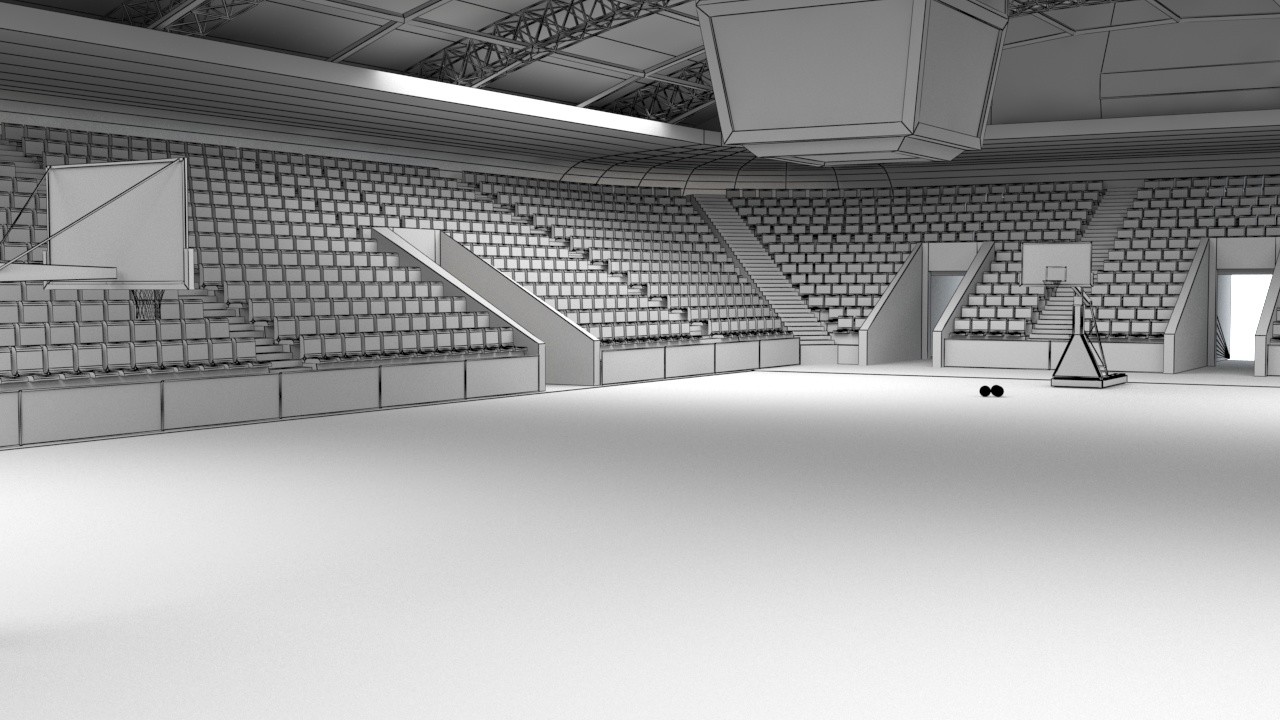 ArtStation - Basketball Arena 3D Model | Resources