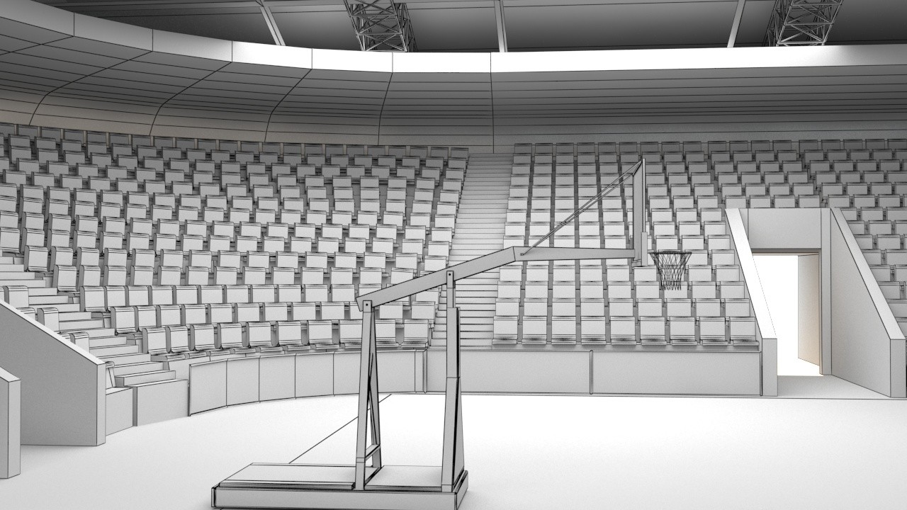 ArtStation - Basketball Arena 3D Model | Resources