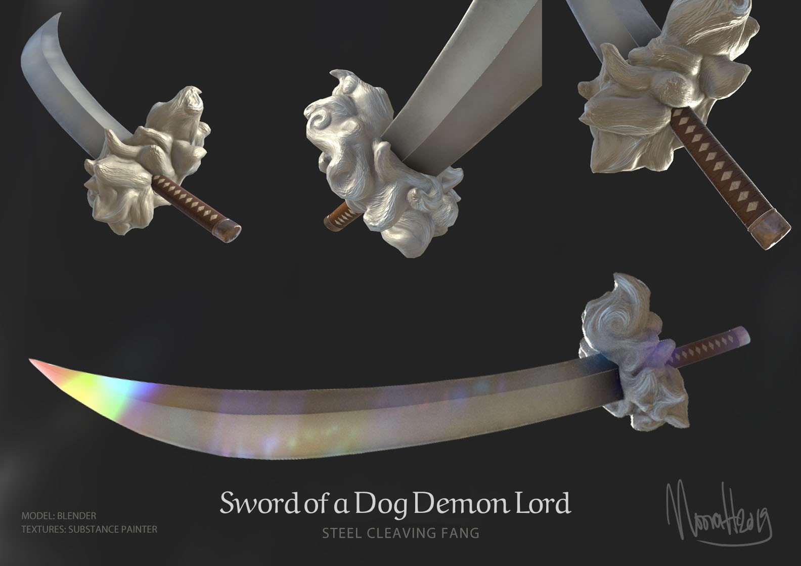 ArtStation - Sword of a Dog Demon Lord | Resources