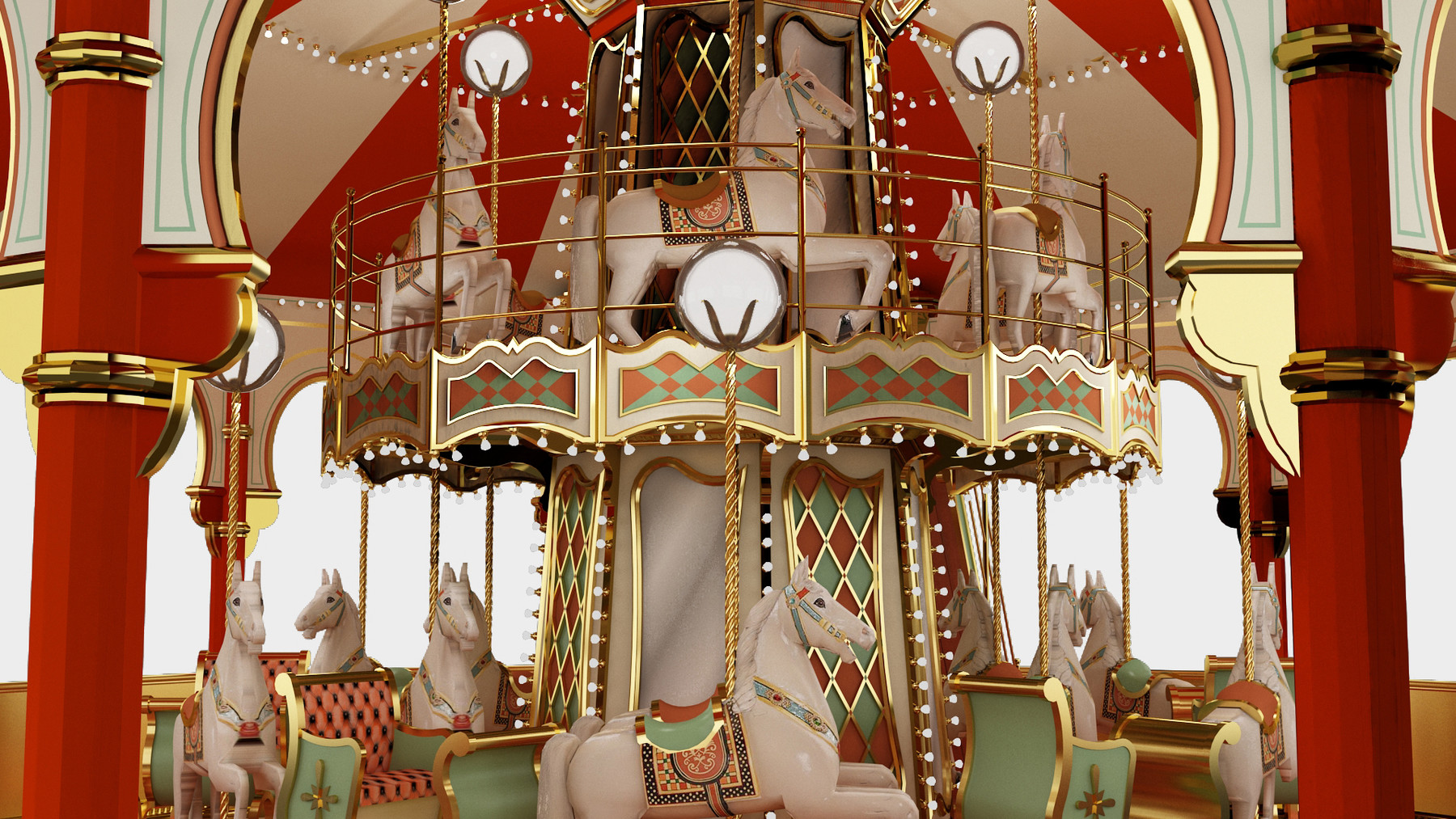 ArtStation - carousel 3d model | Resources