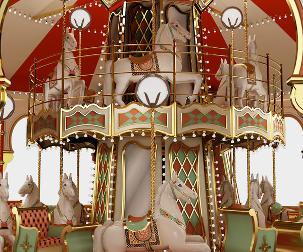 ArtStation - carousel 3d model | Resources