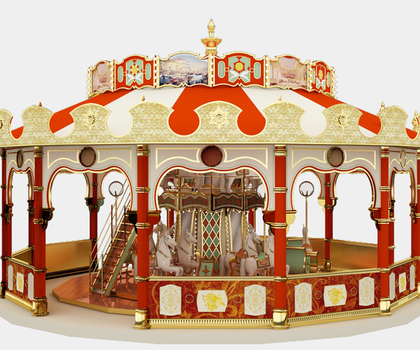 ArtStation - carousel 3d model | Resources