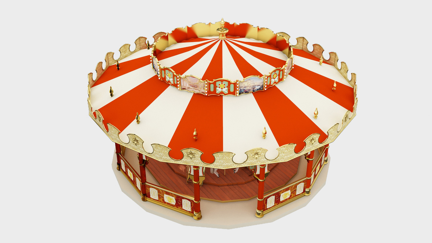 ArtStation - carousel 3d model | Resources