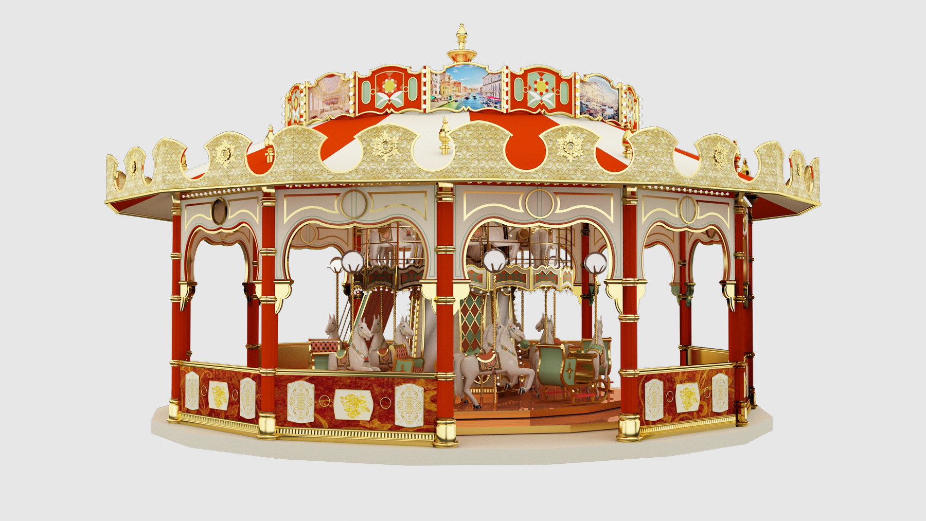 ArtStation - carousel 3d model | Resources
