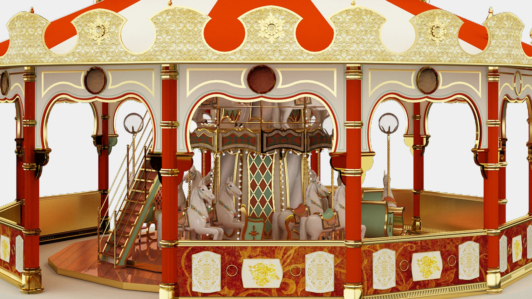 ArtStation - carousel 3d model | Resources
