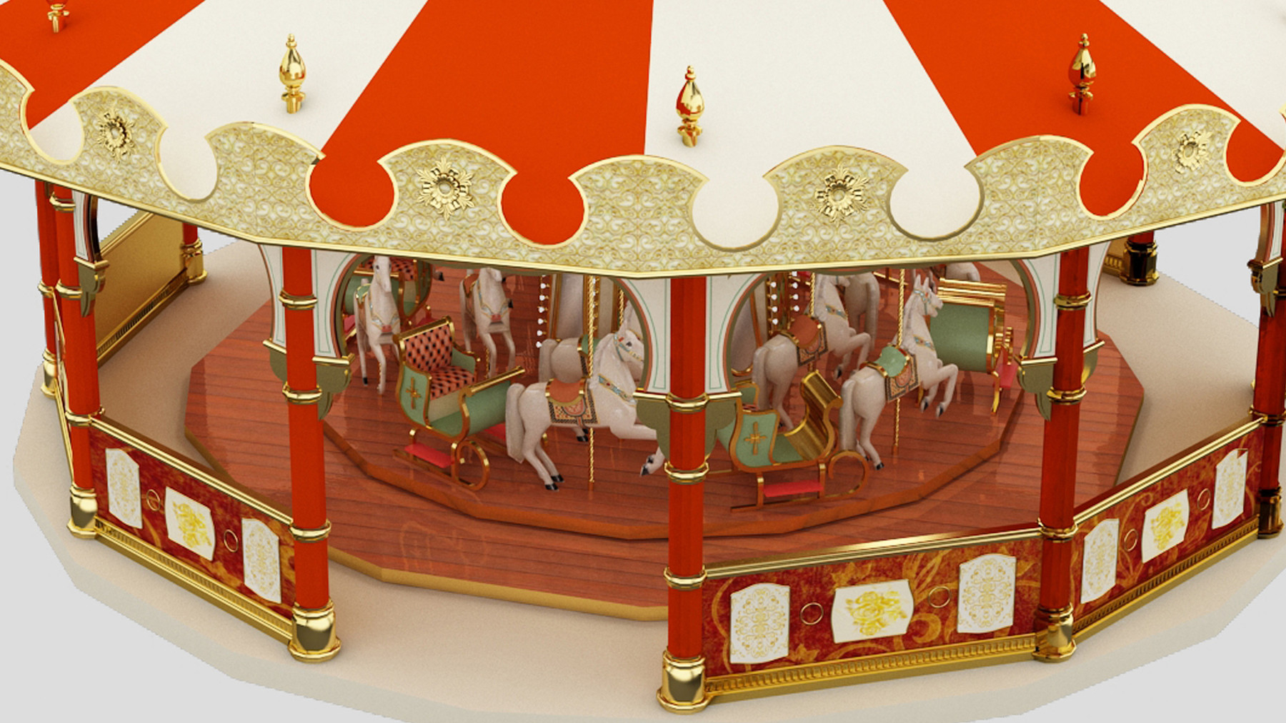 ArtStation - carousel 3d model | Resources