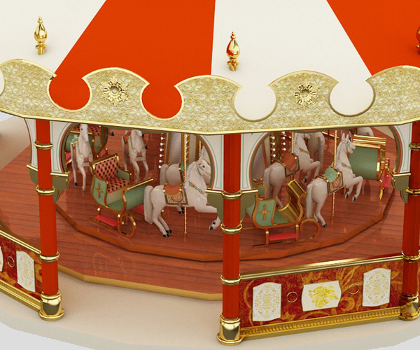 ArtStation - carousel 3d model | Resources