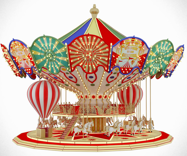 ArtStation - Carousel 3D model | Resources