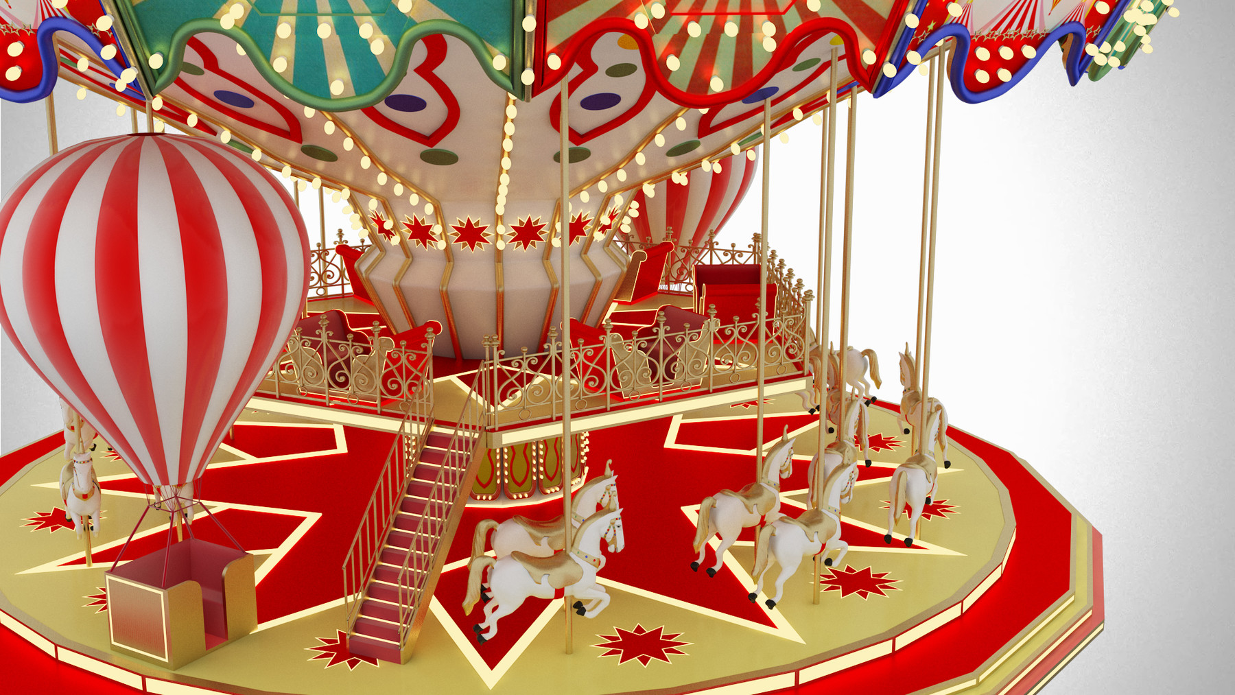 ArtStation - Carousel 3D model | Resources