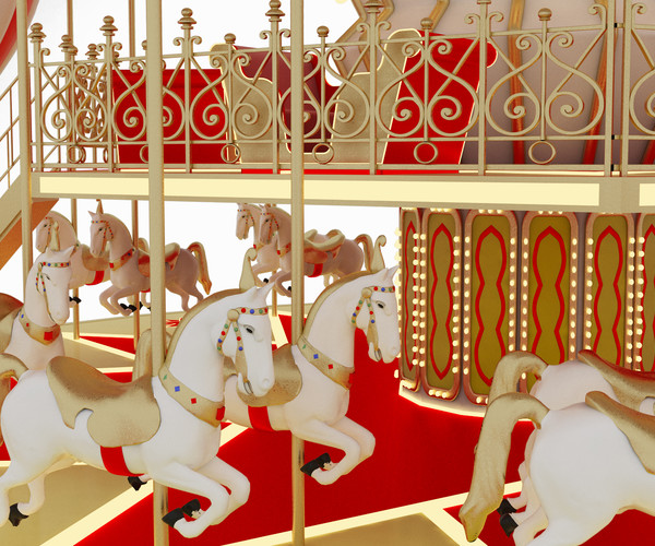 ArtStation - Carousel 3D model | Resources