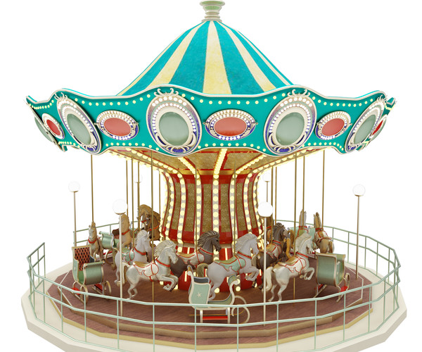 ArtStation - Carousel 3D model | Resources