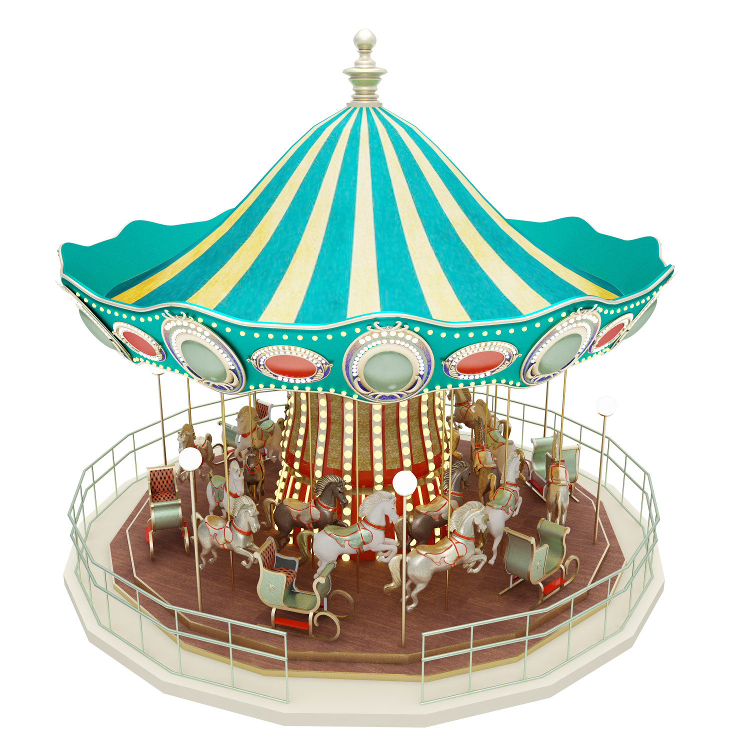 ArtStation - Carousel 3D model | Resources