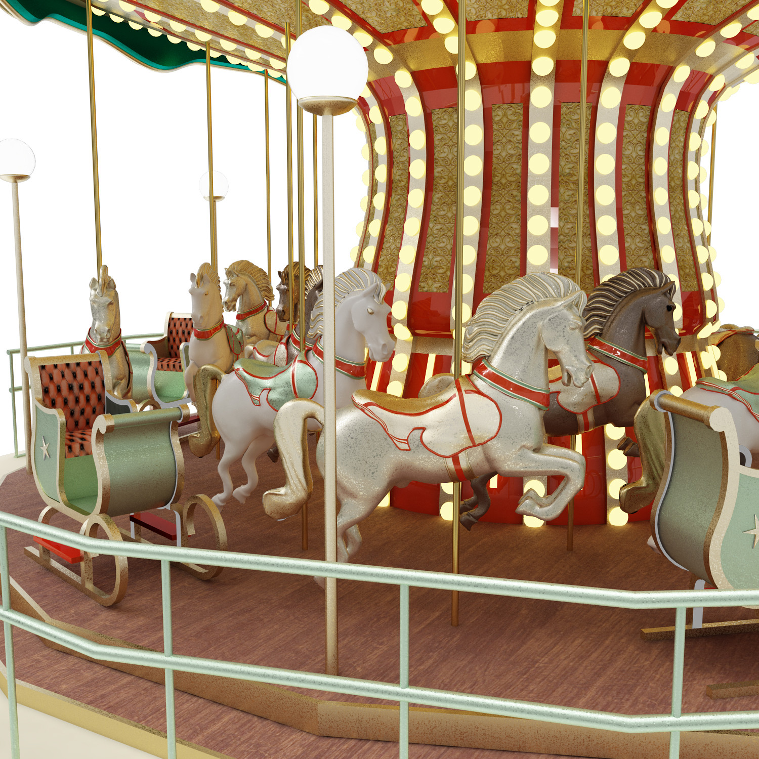 ArtStation - Carousel 3D model | Resources