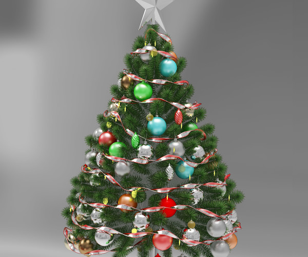 ArtStation - Christmas tree 3D model | Resources