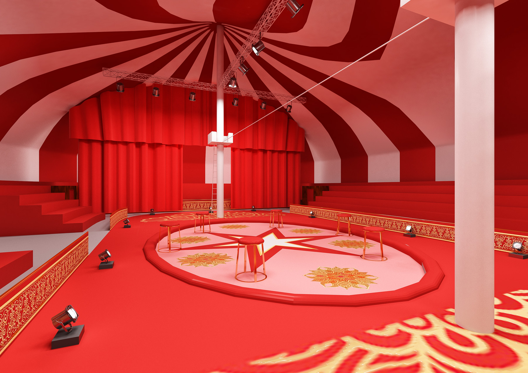ArtStation - Circus interior and exterior model 3D model | Resources