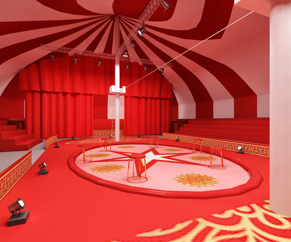 ArtStation - Circus interior and exterior model 3D model | Resources