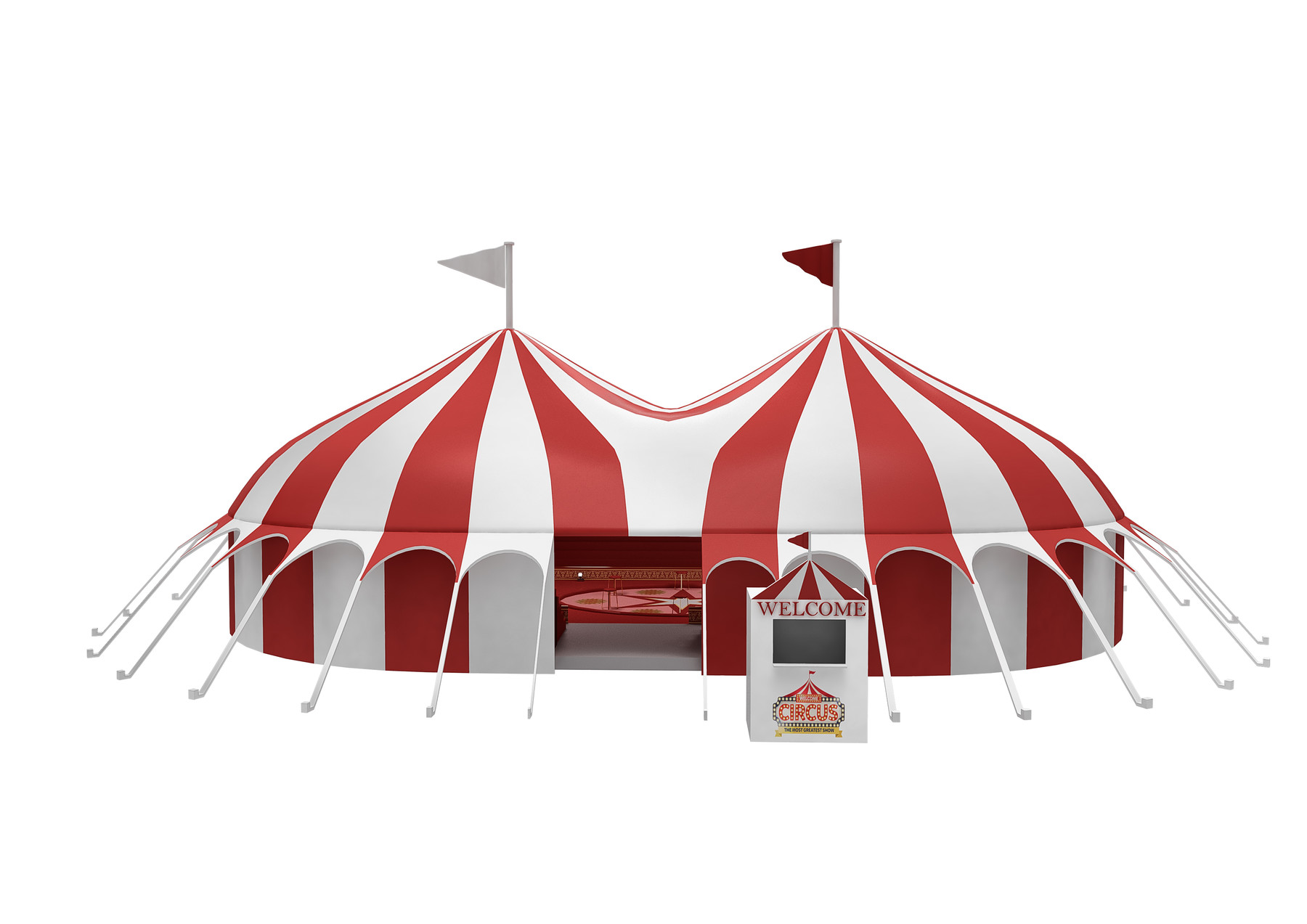 ArtStation - Circus interior and exterior model 3D model | Resources