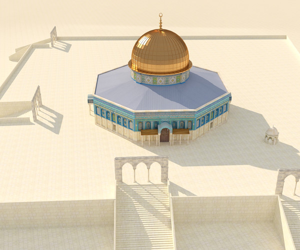 ArtStation - Dome of the Rock Jerusalem 3D model | Resources
