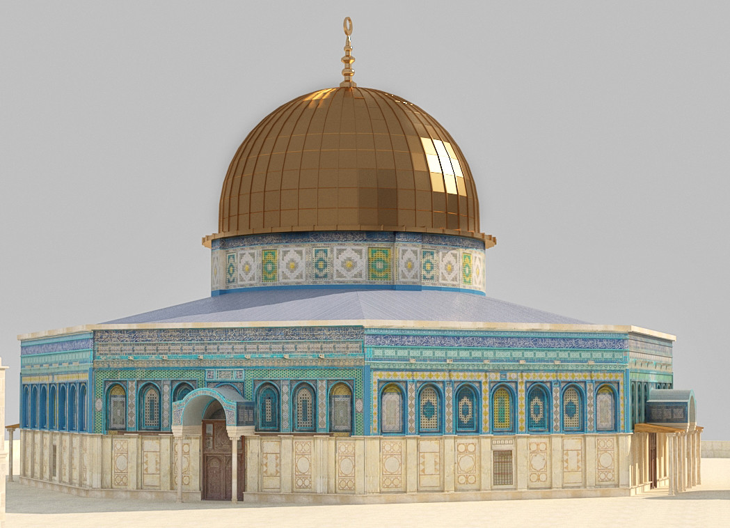 ArtStation - Dome of the Rock Jerusalem 3D model | Resources