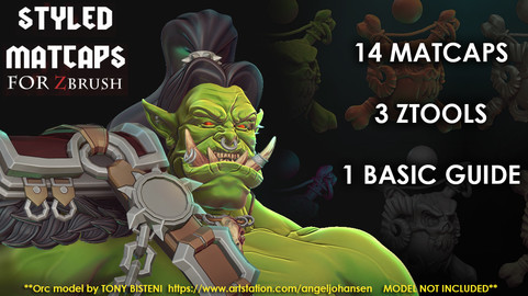 ArtStation - Styled MATCAPS for ZBRUSH | Other