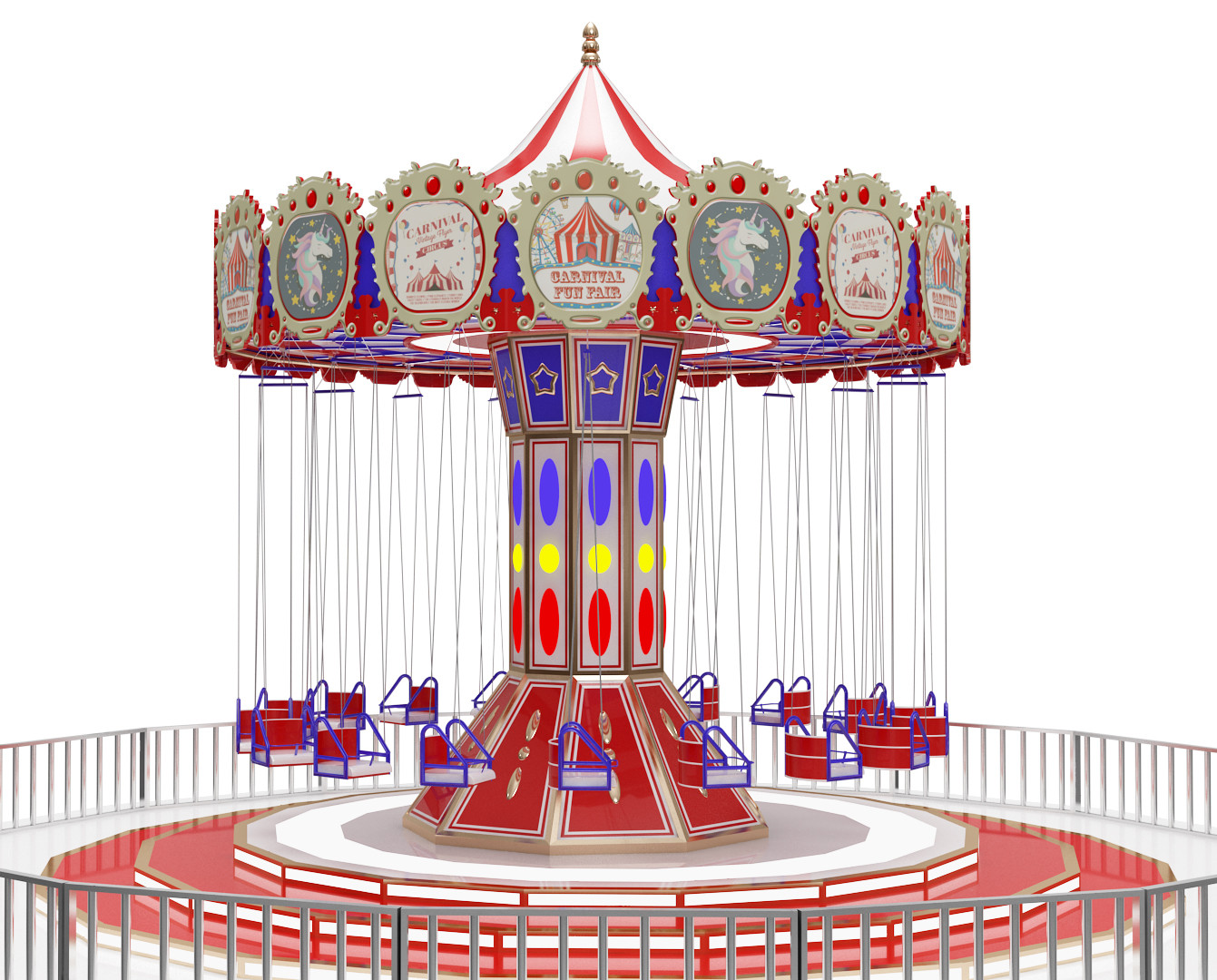 ArtStation - Funfair Swing 3D model | Resources