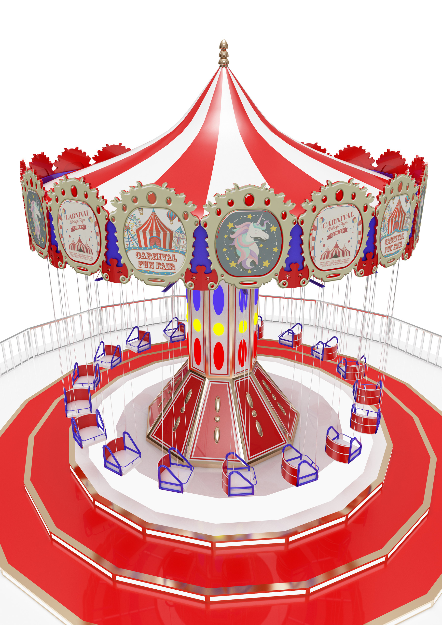 ArtStation - Funfair Swing 3D model | Resources