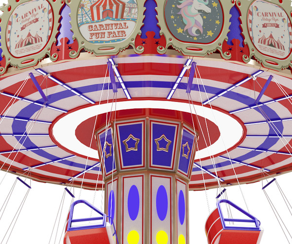 ArtStation - Funfair Swing 3D model | Resources