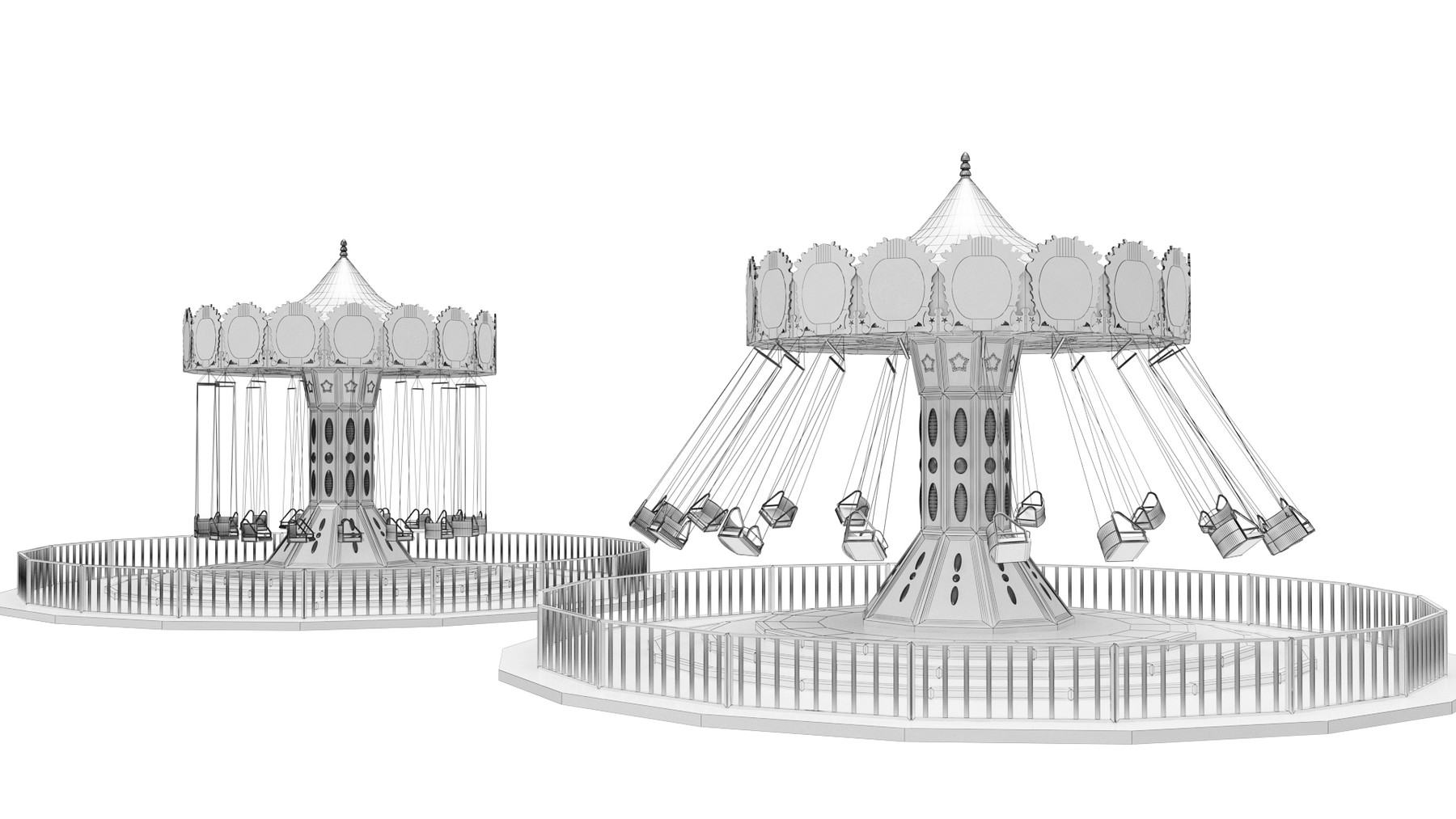 ArtStation - Funfair Swing 3D model | Resources