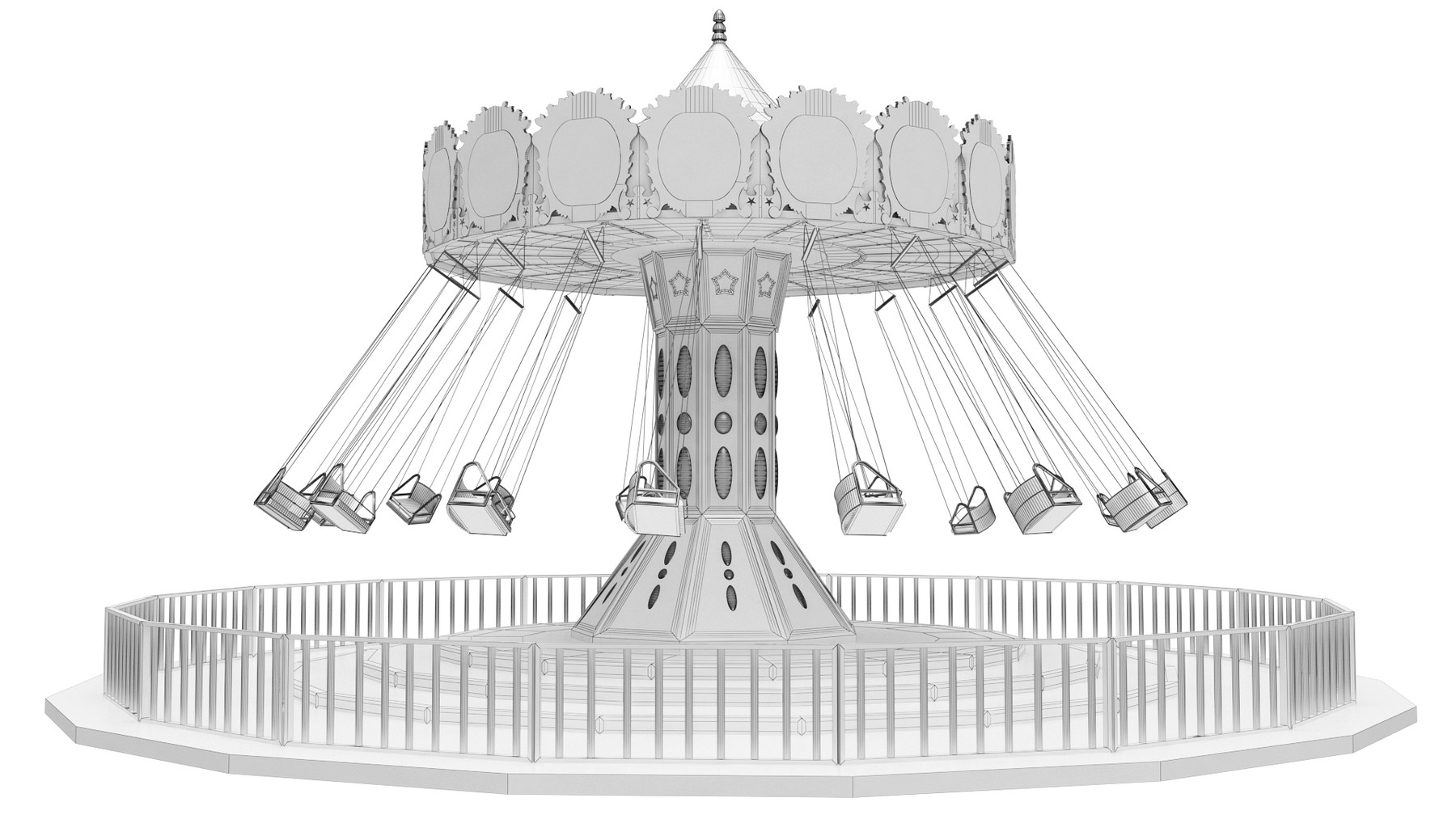 ArtStation - Funfair Swing 3D model | Resources