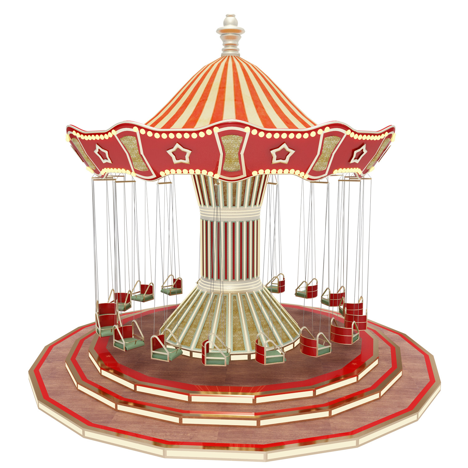 ArtStation - Funfair Swing 3D model | Resources