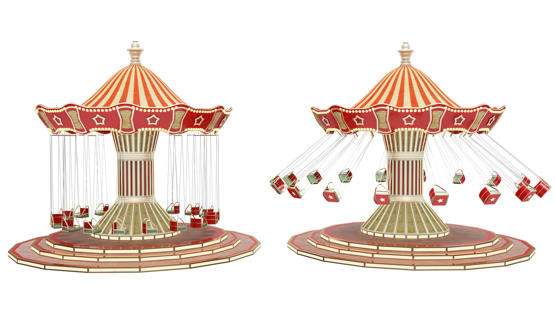 ArtStation - Funfair Swing 3D model | Resources
