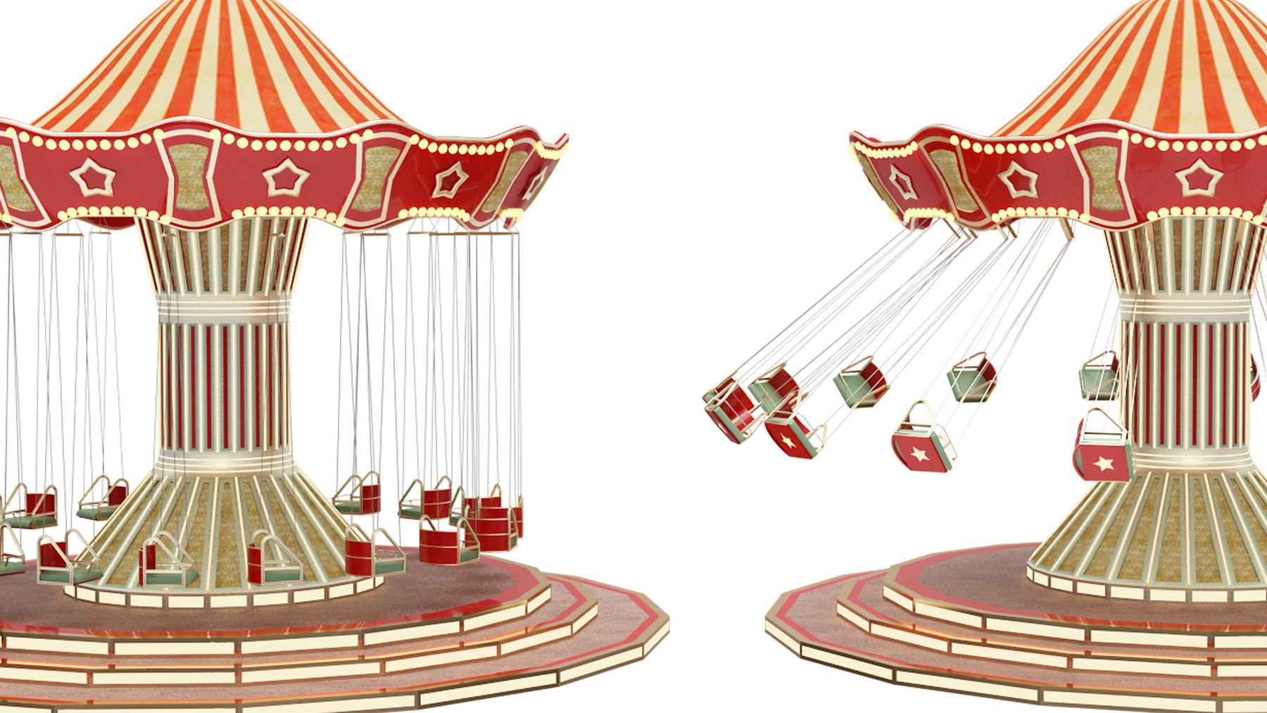 ArtStation - Funfair Swing 3D model | Resources