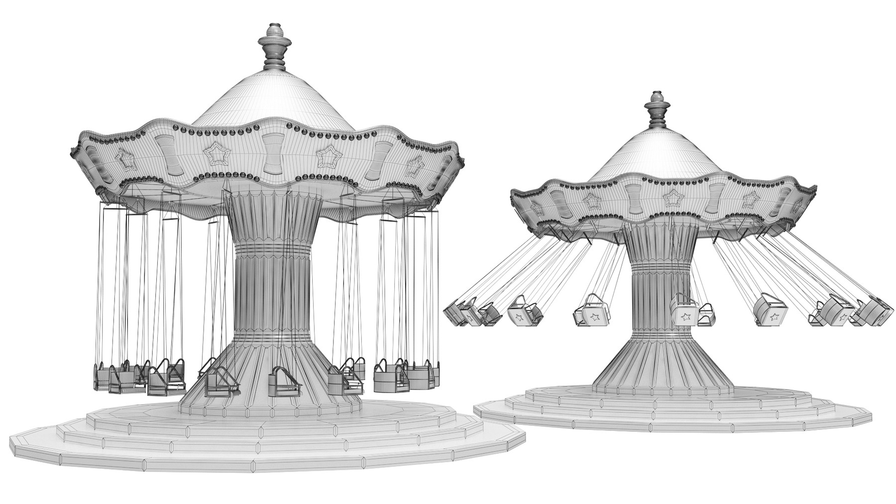 ArtStation - Funfair Swing 3D model | Resources