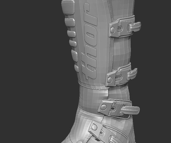 ArtStation - Dirt Bike Boot - 3d scan retopo Zbrush File | Resources