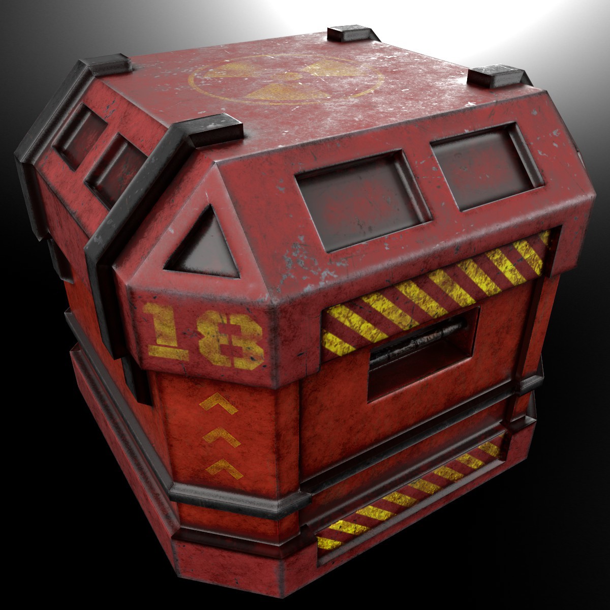 ArtStation - Red Scifi Container | Resources