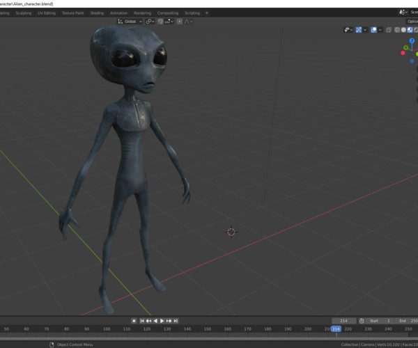 ArtStation - Alien character 3d Model | Resources