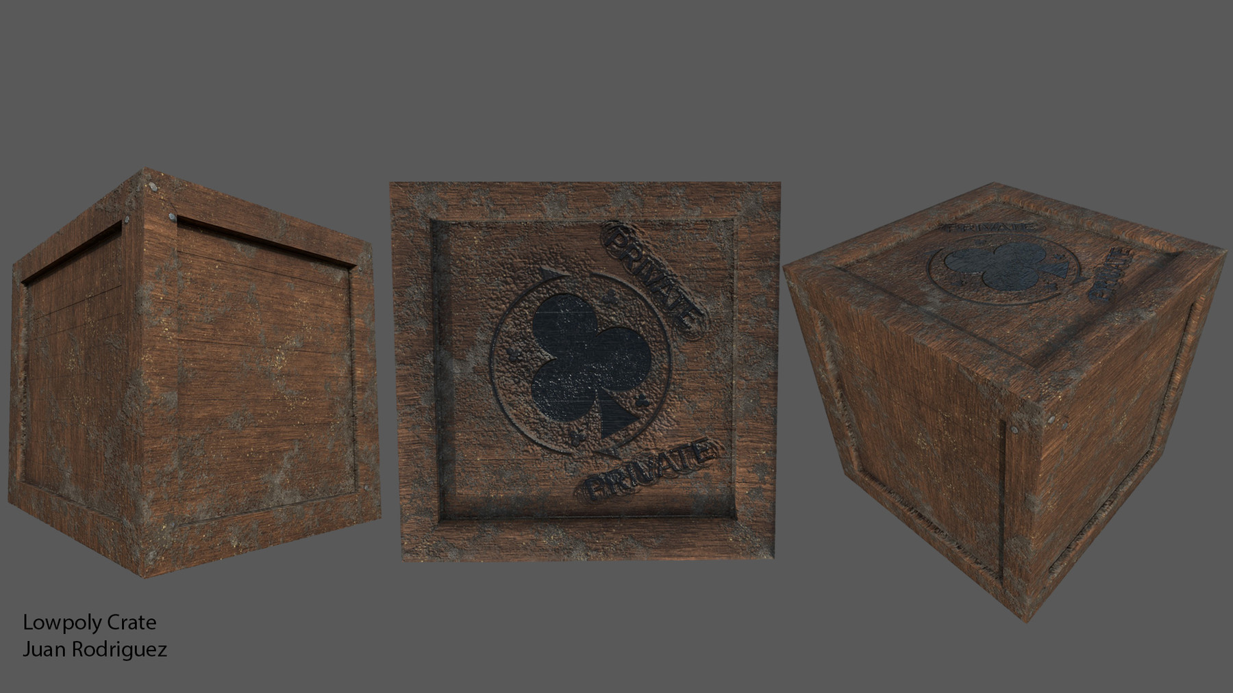 ArtStation - High and Low Poly Crate | Resources