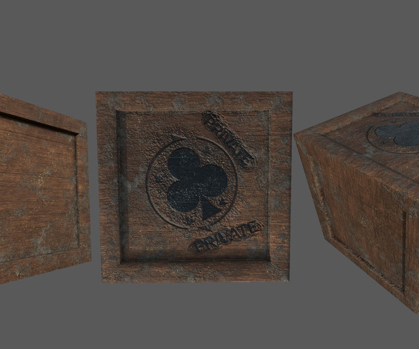 ArtStation - High and Low Poly Crate | Resources
