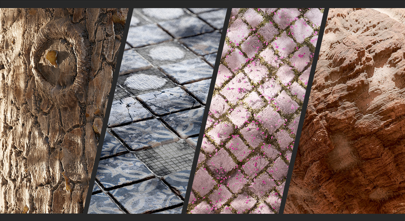 ArtStation - Portugal Material Series: Pack 3 4K Textures + .SBS ...