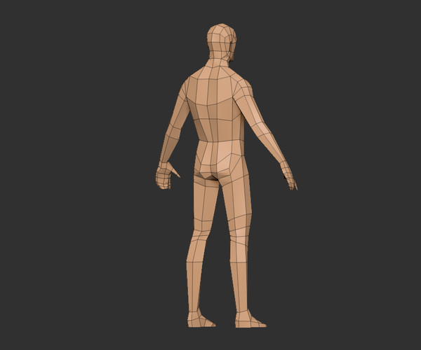 ArtStation - Humans base Low-poly | Game Assets