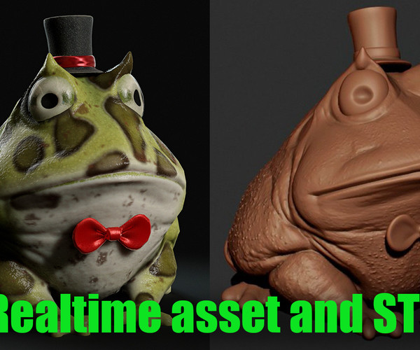 ArtStation - Dapper Frog real-time asset | Resources