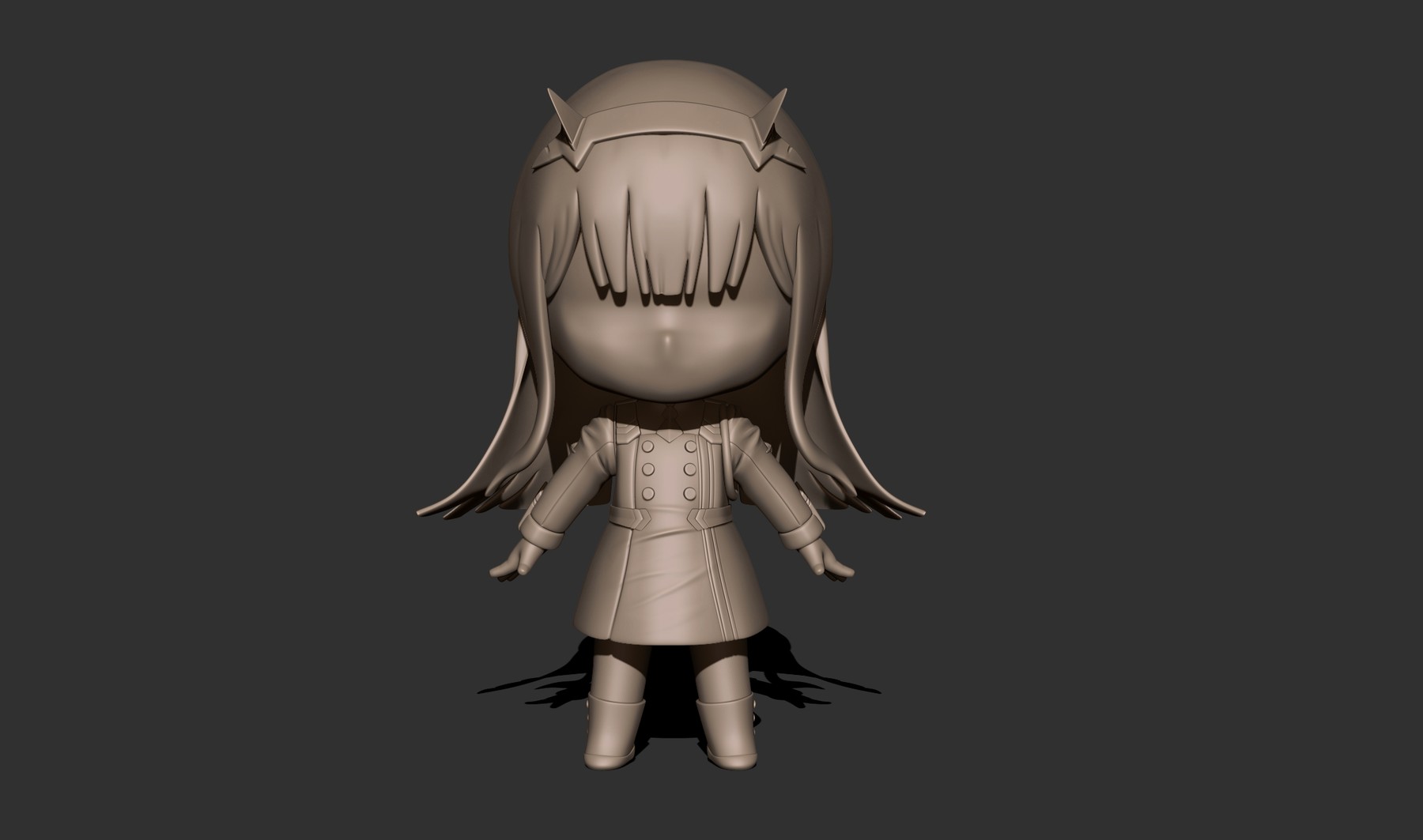 Artstation Chibi Zero Two 3d Printable Resources