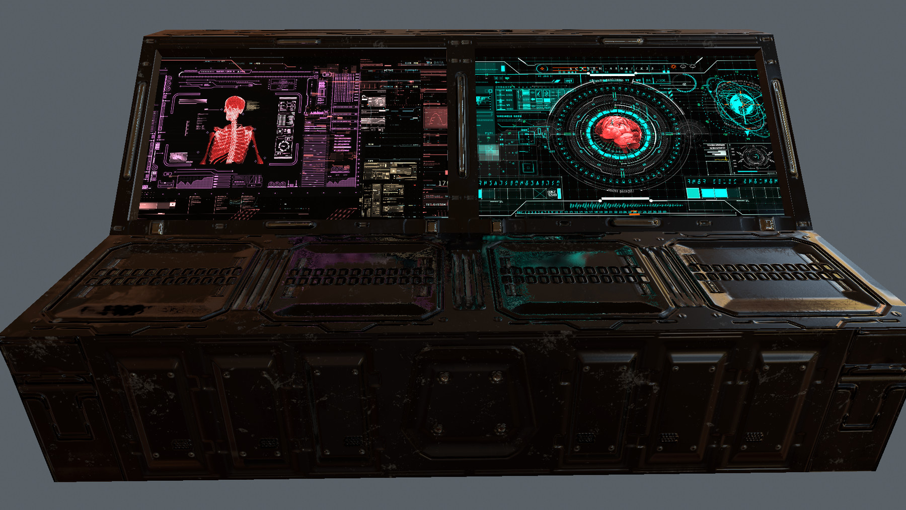 ArtStation - Scifi Modular Screen - Medical Computer Videogame - Unity ...