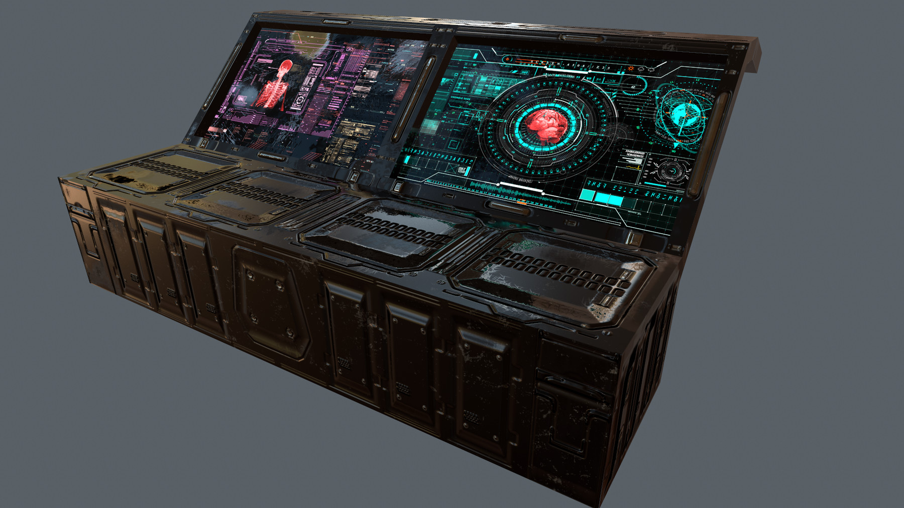 ArtStation - Scifi Modular Screen - Medical Computer Videogame - Unity ...