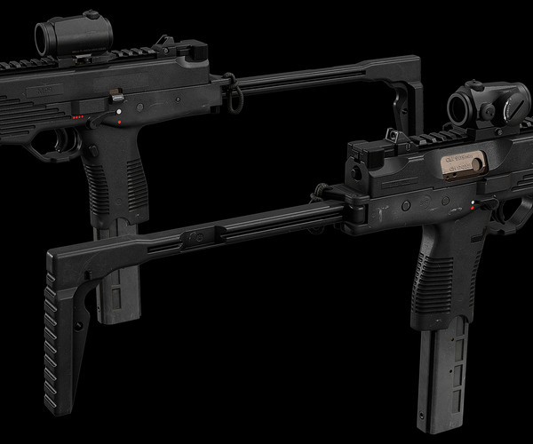 ArtStation - B&T MP9 + Aimpoint Red Dot | Game Assets