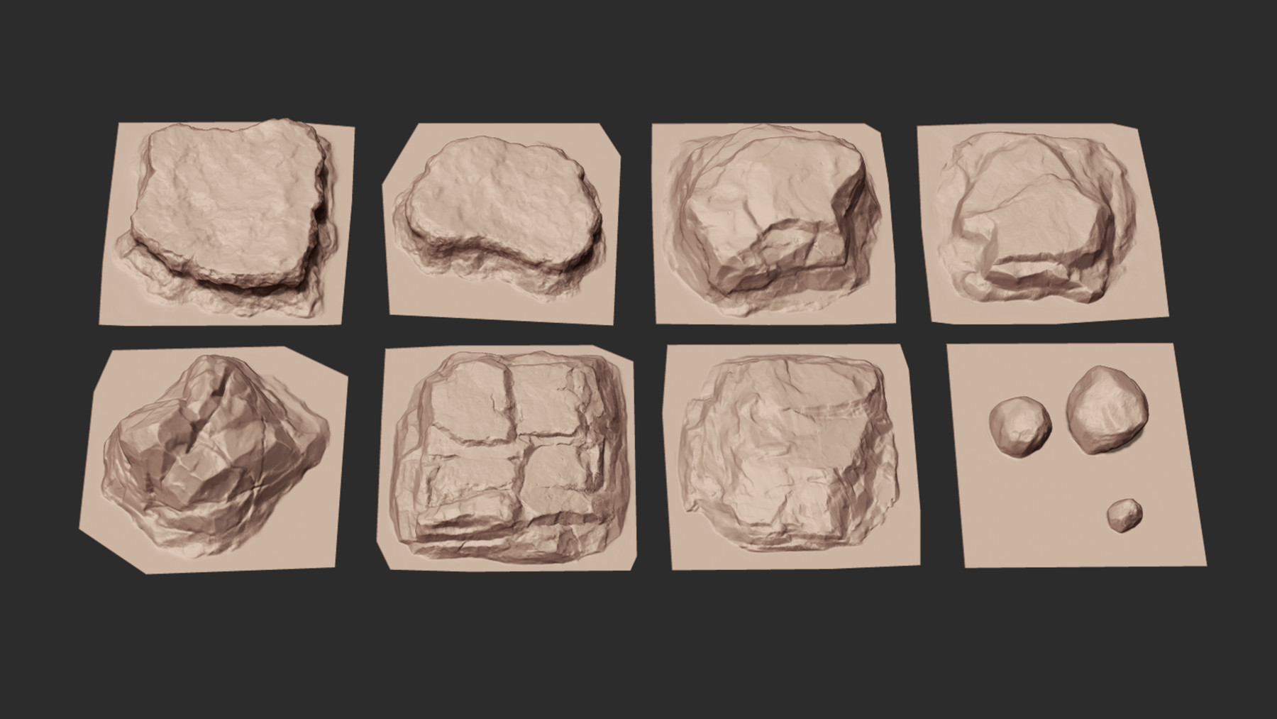 ArtStation - Ultimate Rock Pack Volume 1 | Brushes