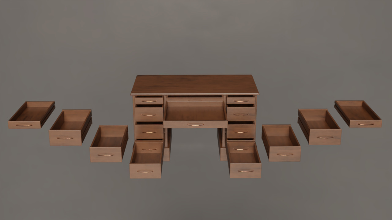 ArtStation - Writing Desk | Game Assets